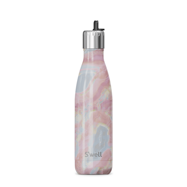 Original Bottle with Flip Straw Cap | 17oz Geode Rose